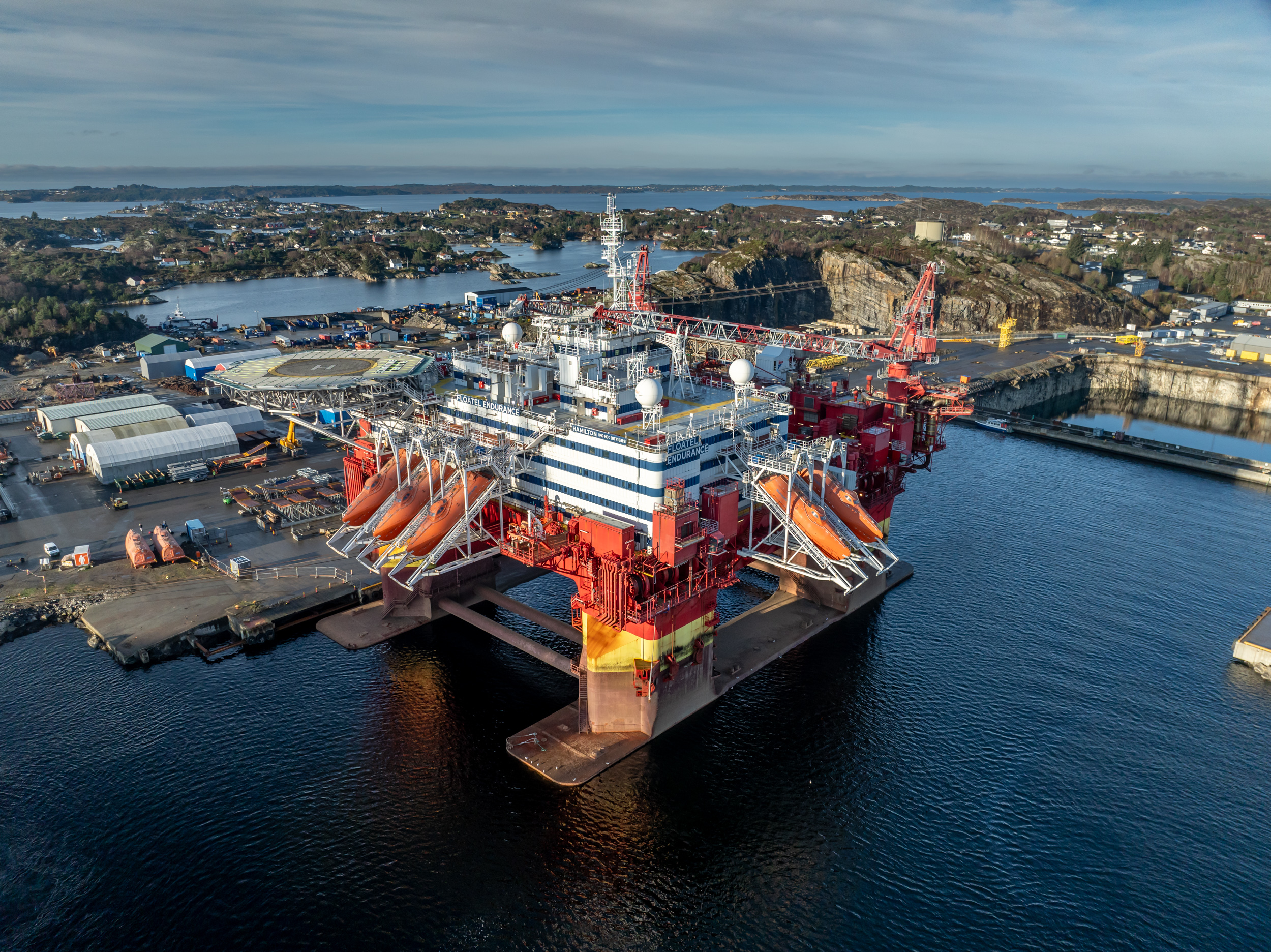 Drydocking and energy optimisation work for Floatel